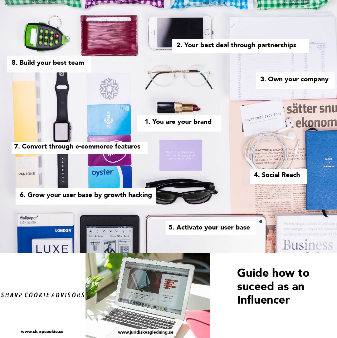 Influencer - legal guide for success - JURIDISK VÄGLEDNING